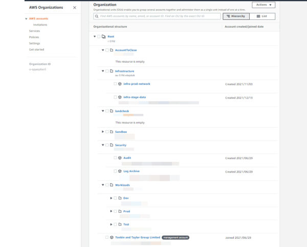 AWS Environment Setup For Tonkin+Taylor · Cloud, Data & AI, ERP (SAP ...